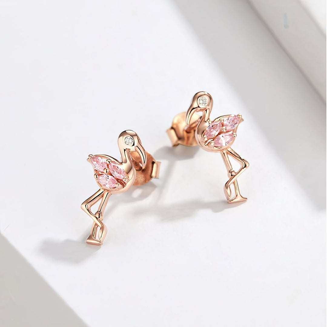 Sterling Silver Flamingo Earrings The World s 1 Flamingo Shop