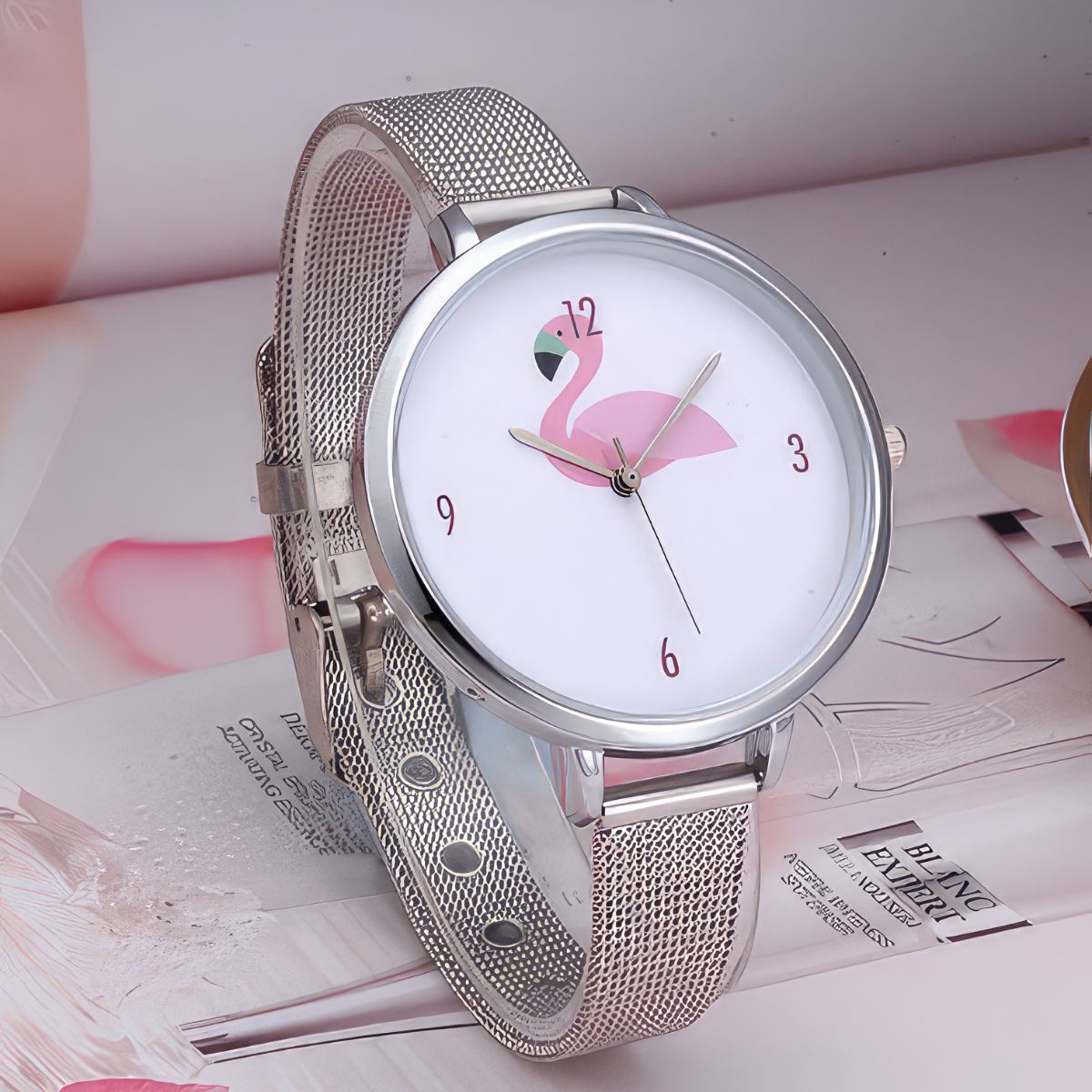 Classic Pink Flamingo Watches | The Popular Flamingo