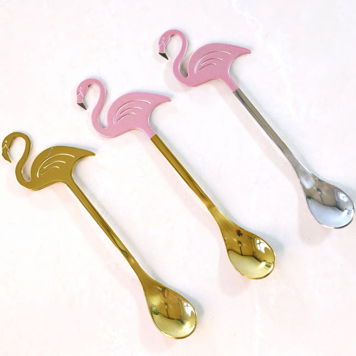 Stainless Steel Flamingo Spoons | The World's #1 Flamingo Shop