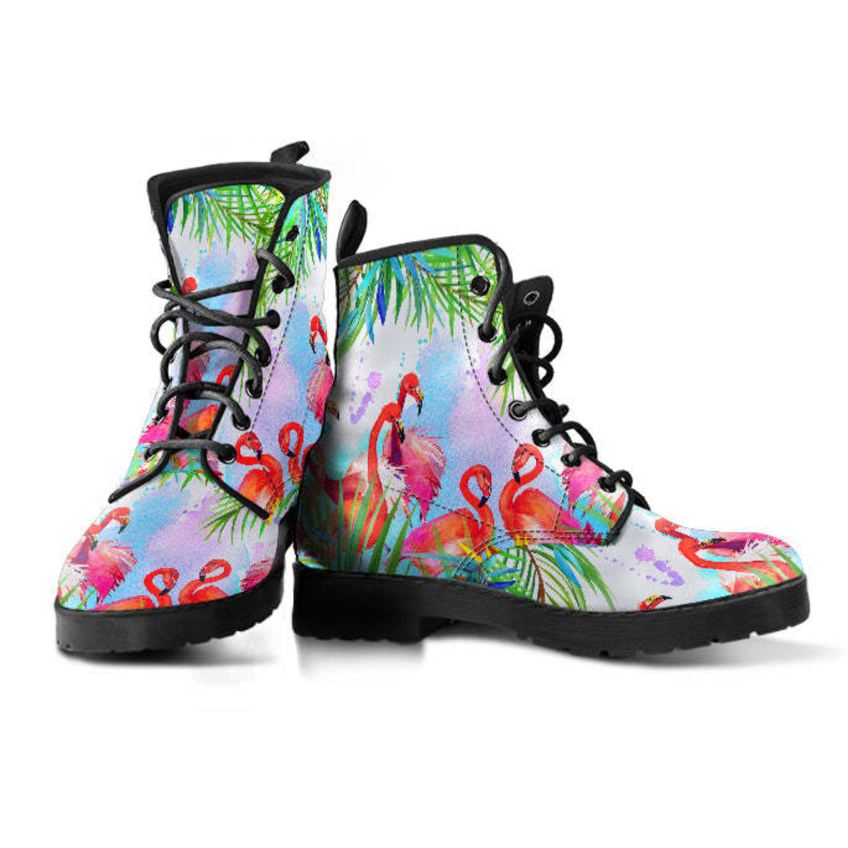 Tropical Flamingo Leather Boots | The World's #1 Flamingo Shop